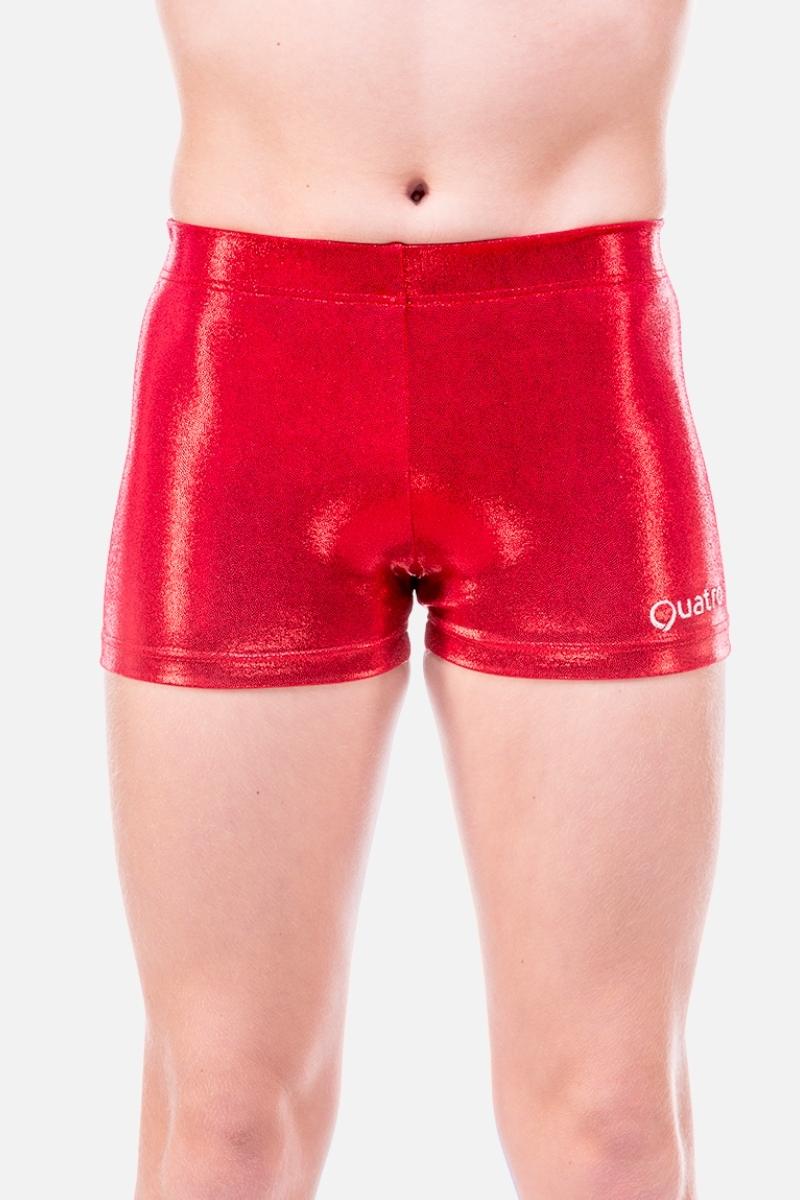 Red Mystique Shorts — Quatro Gymnastics UK